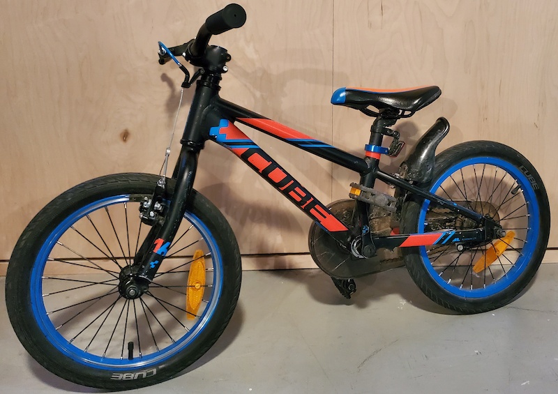 2018 CUBE Kid 160 Black´N´Flashred´N´Blue For Sale