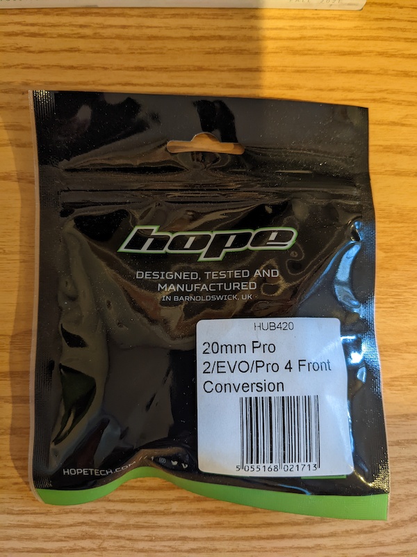 Hope Pro 2 EVO/Pro 4 20mm Conversion Kit (non-boost) For Sale