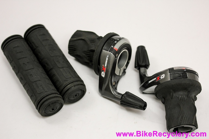 Sram X.0. Gripshifter Set: 3x9 + Grips Near Mint /NOS? For Sale