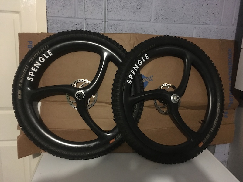 Spengle 27.5 Carbon Boost Wheelset Schwalbe Tires For Sale