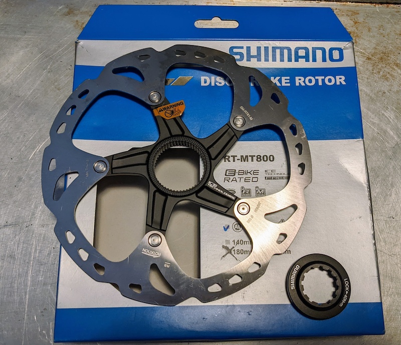 2021 Shimano XT rotor, 180 mm, Icetech, Centerlock For Sale