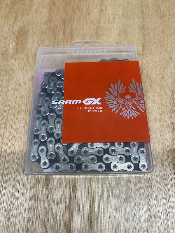 2021 SRAM CHAIN PC GX EAGLE SOLID PIN 126 LINKS 12 SPEED For Sale