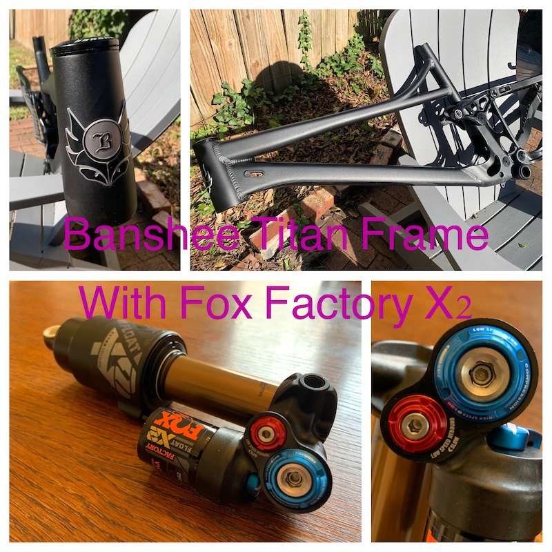 2021 Banshee Titan Frame with Fox Factory X2 Large Black For Sale