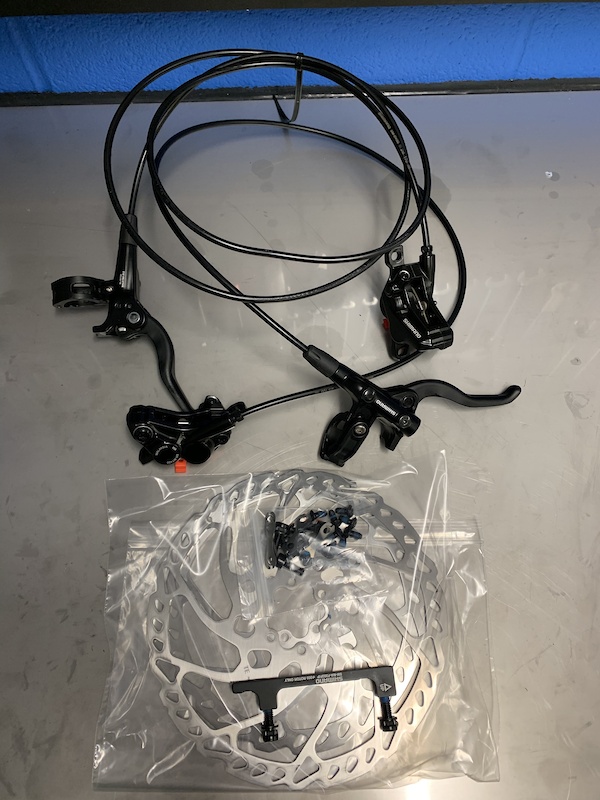 2021 Shimano MT4100/MT420 set inc 203 & 180mm rotors For Sale