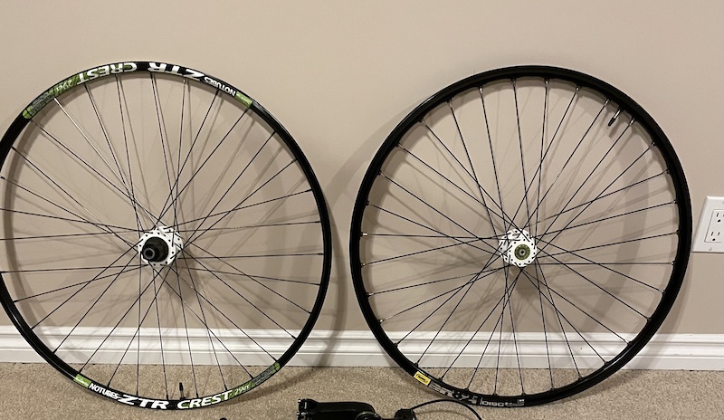 2013 29” Stan’s Crest and Mavic Lefty Wheelset For Sale