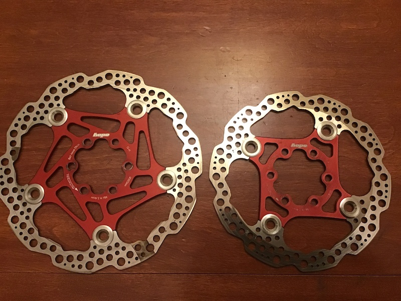 2020 Hope Floating Disc Rotors 160/140 Red For Sale