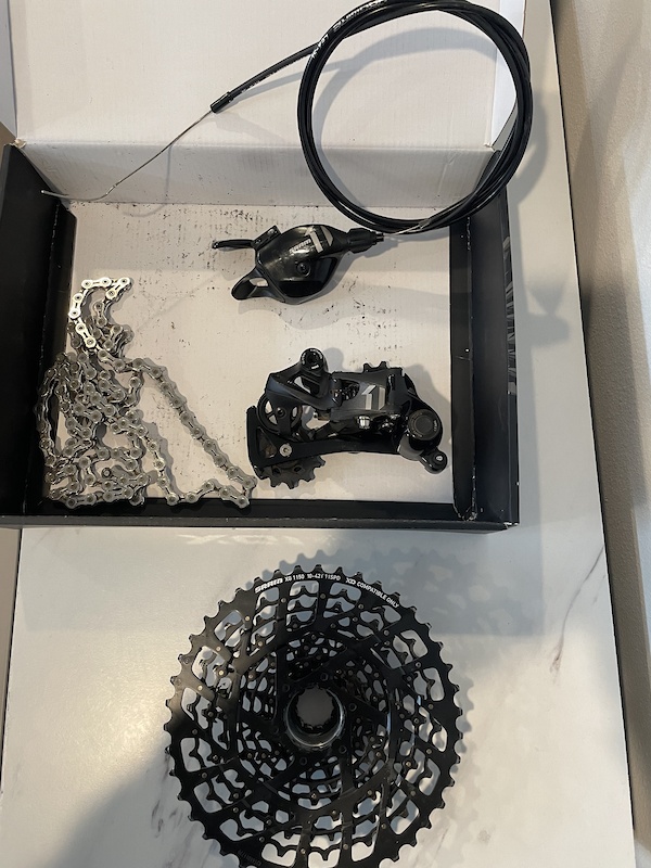 2017 SRAM X1 Casset, Derailleur, Shifter, Chain For Sale