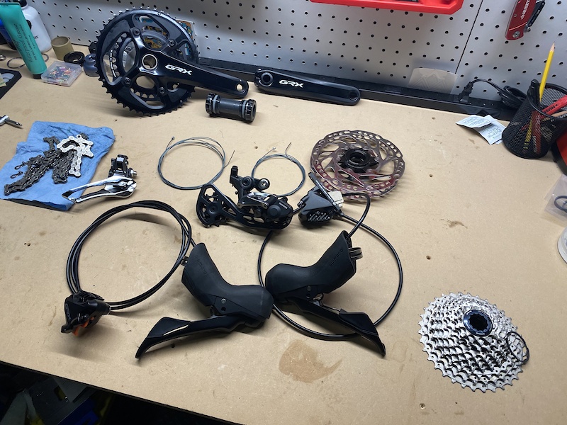 2022 Full Shimano GRX 2x11 Groupset (only ridden once) For Sale