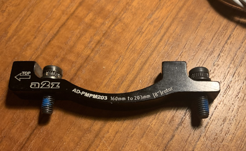 A2Z 160mm post mount to 203mm rotor brake adapter For Sale