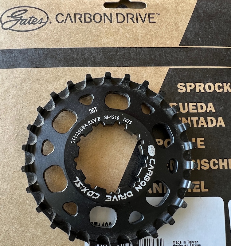 2021 Gates Carbon Drive 26t cdx:sl 9-spline rear sprocket For Sale