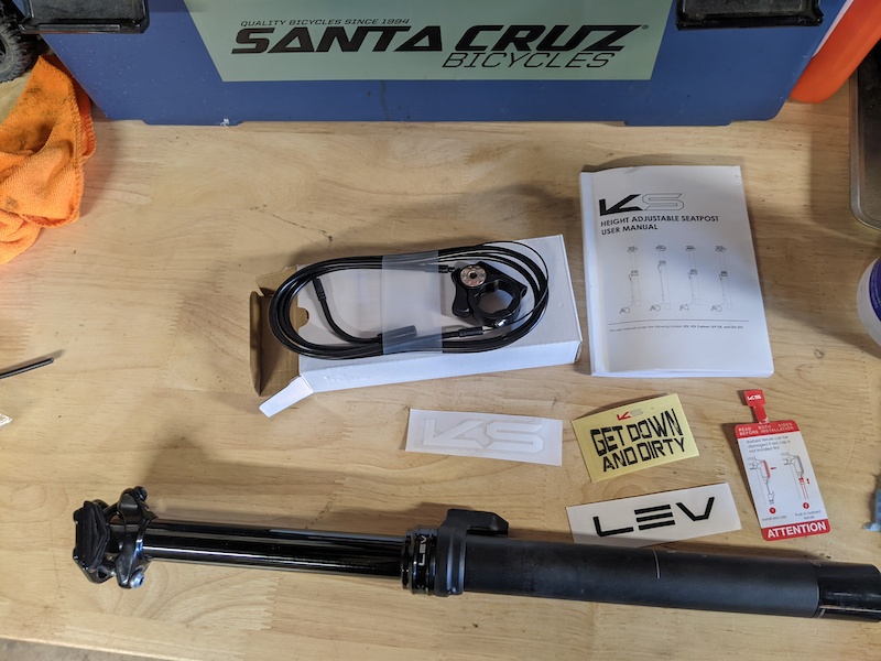 KS LEV DX 31.6 150mm external, unused remote new cable For Sale