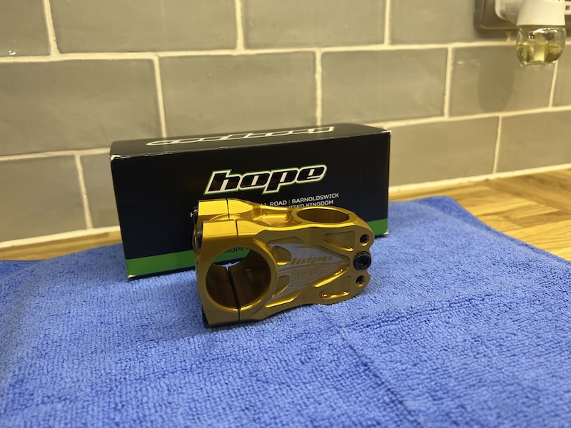 Hope DH Stem - 31.8mm - Gold - For Sale