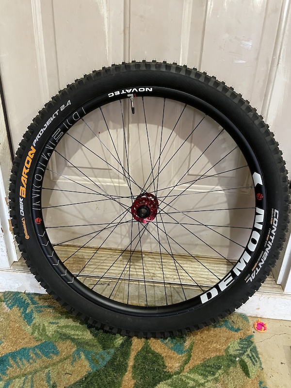 2021 Novatec Demon rim with Spank Hex Hub & Der Baron tire For Sale