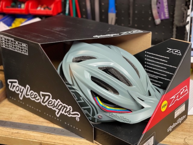 2021 Silver Blue Troy Lee A2 Mips Helmet For Sale