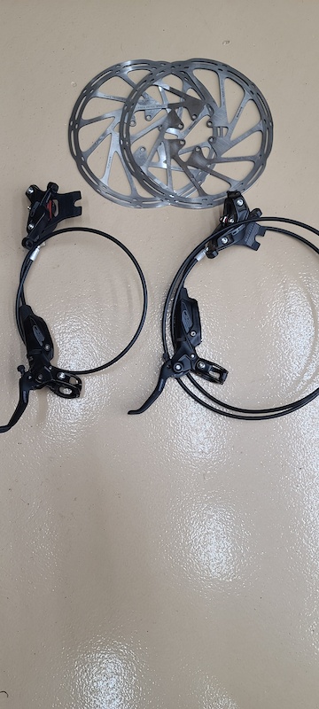 2021 SRAM G2 RSC Brakes 200mm rotors with MTX Braking pads For Sale