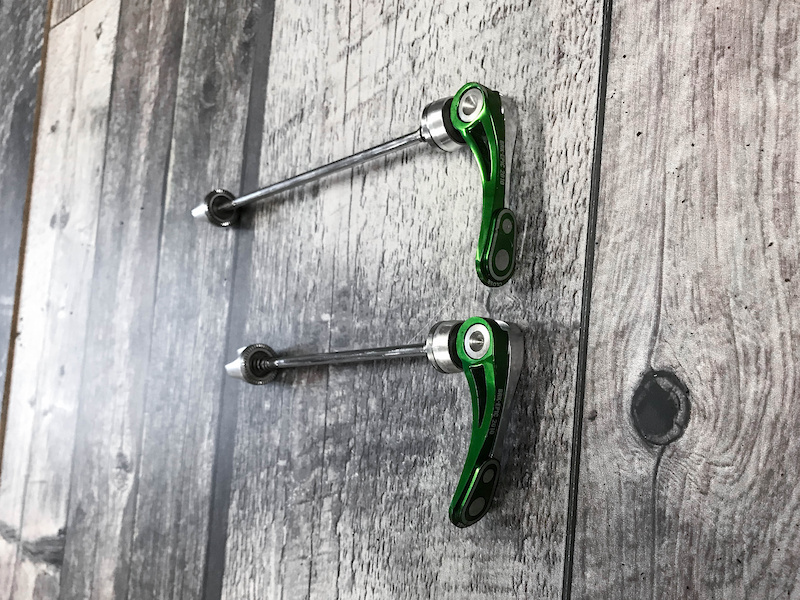 Crankbrothers Epic Split QR skewers Green[ON HOLD] For Sale
