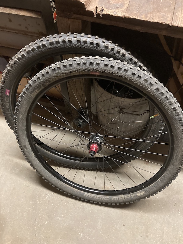 Stans Crest 29er 12x142 and 15x110 XD Driver Wheelset For Sale