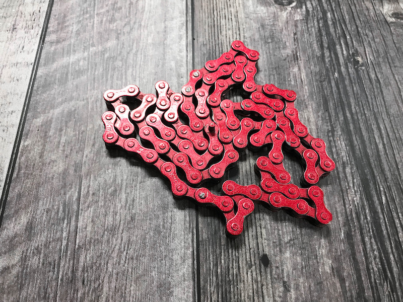 BMX / DJ chain 1/8" red For Sale