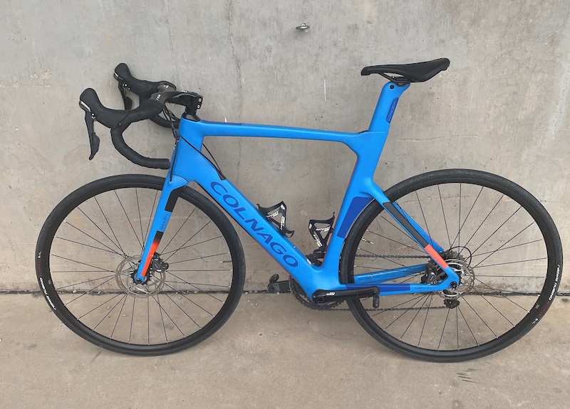 Carbon Road Bike Blue Colnago Concept Disc Brake 56cm For Sale