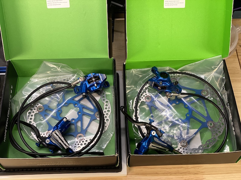 2021 Hope Tech 3 x2 front & rear blue For Sale