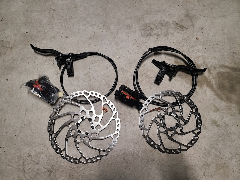2022 Shimano MT4100/420 Brakes (Pair + rotors) For Sale