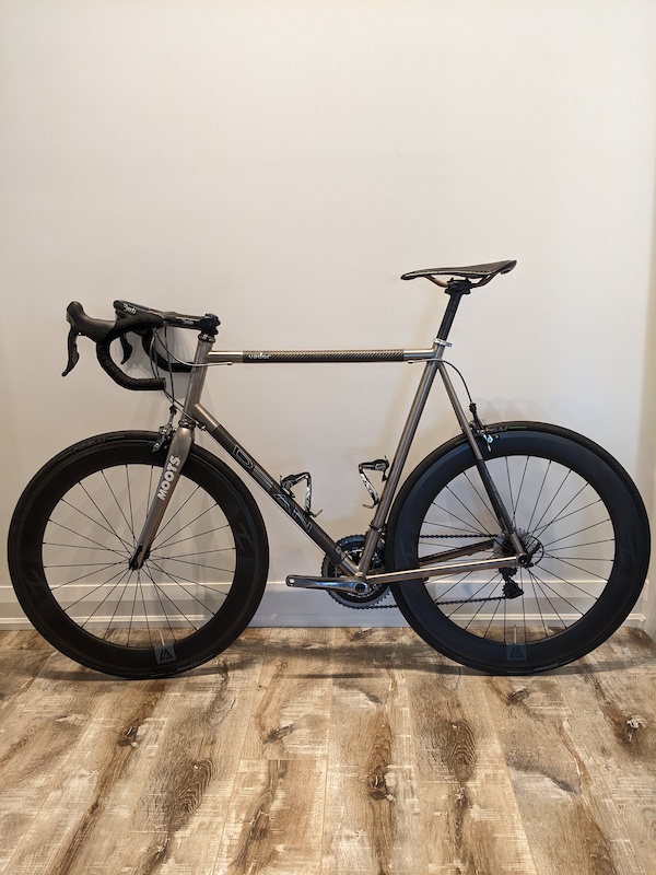 61cm Dean Vador Titanium/Carbon Dura Ace Custom Wheels For Sale