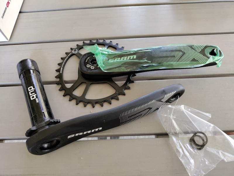 2022 New Takeoff SRAM SX DUB Crankset 175mm, 55mm chainline For Sale