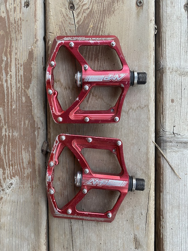 AMP Straitline Pedals - Red For Sale