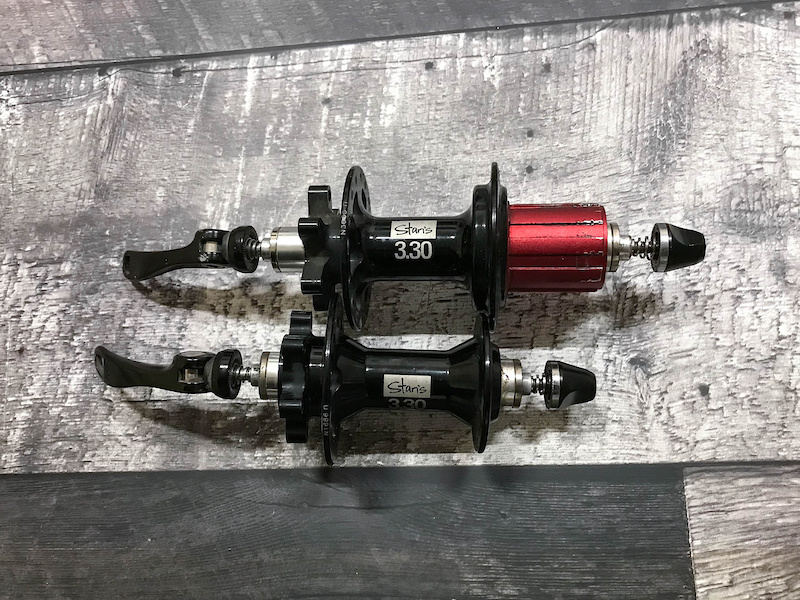 Stan's hubs 3.3 135X10 rear / 9X100 front For Sale