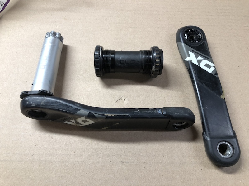 2019 SRAM XO 175mm carbon cranks and BB (Dub) For Sale