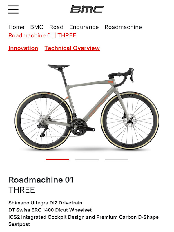 2022 BMC Roadmachine 01 Three For Sale