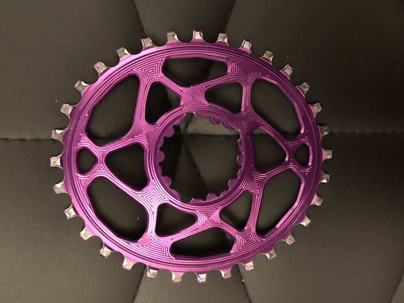2021 Absolute Black Oval Boost 32T Sram Cranks Purple For Sale