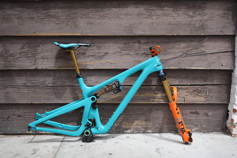 2021 Yeti SB130 Large Turquoise Frameset w/ Extra's For Sale