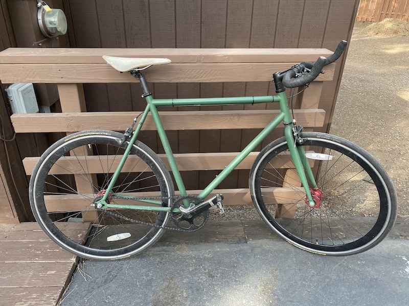 State Bicycle Co. Fixed Gear Rd. 59cm Hunter Green For Sale