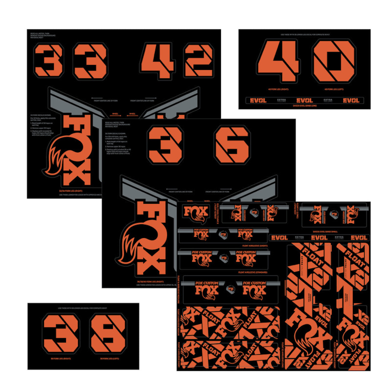 2022 Fox Factory Decal Kit For Sale