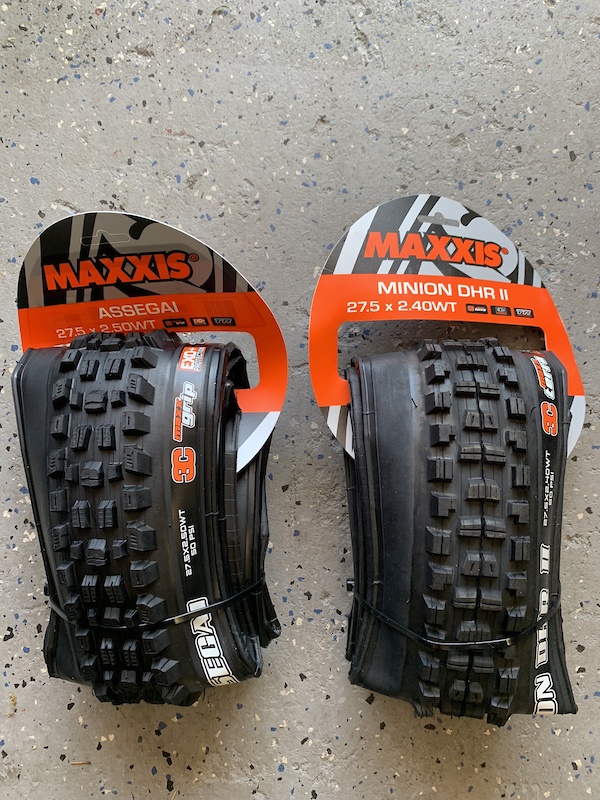 2022 Maxxis DHR2 and Assegai tires (NEW) For Sale