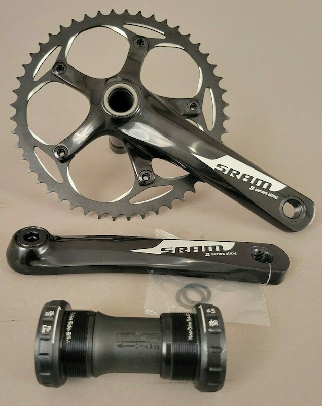 SRAM Single Speed TRACK Bike CRANKSET 48T BLACK For Sale