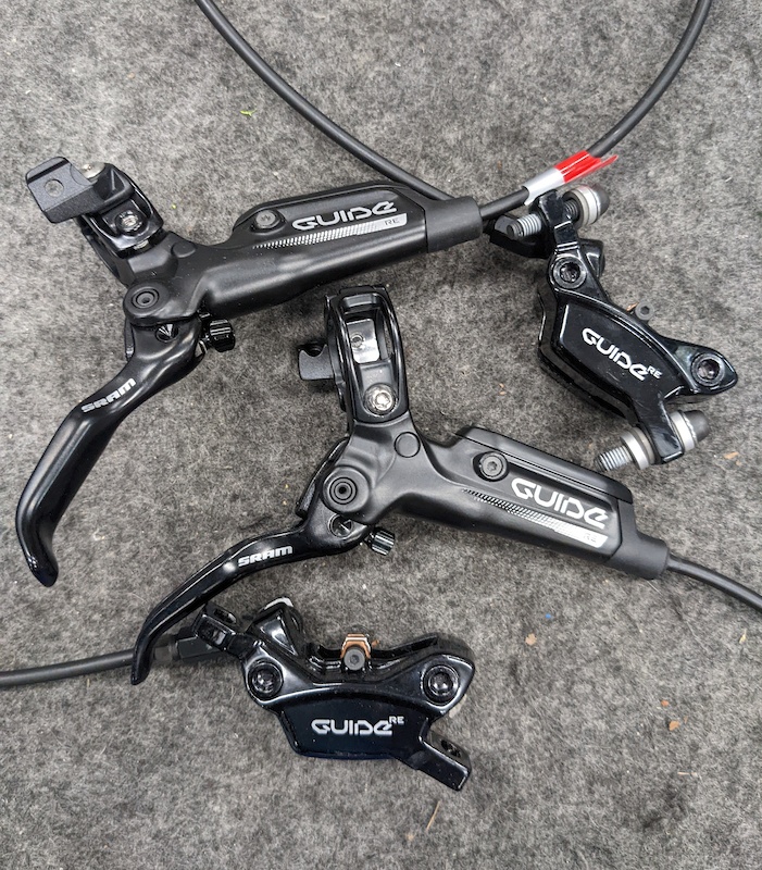 2022 SRAM Guide RE Front and Rear Brake Set and Rotors For Sale