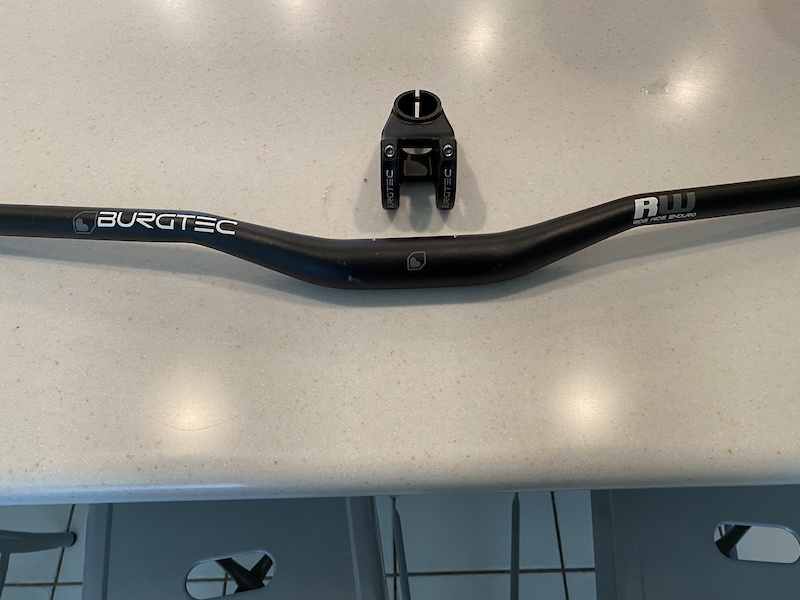 2021 Burgtec Enduro MK3 Stem with Burgtec Aluminum Bars For Sale