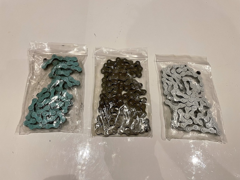 Various 9/16" Single Speed Bicycle Chains For Sale