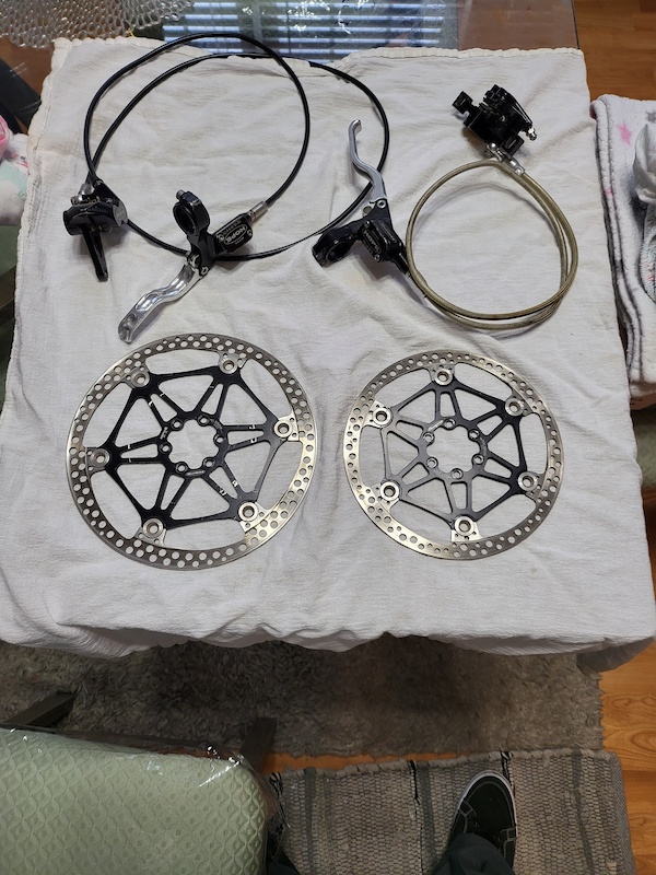 Hope mono m4 4 piston brake set For Sale