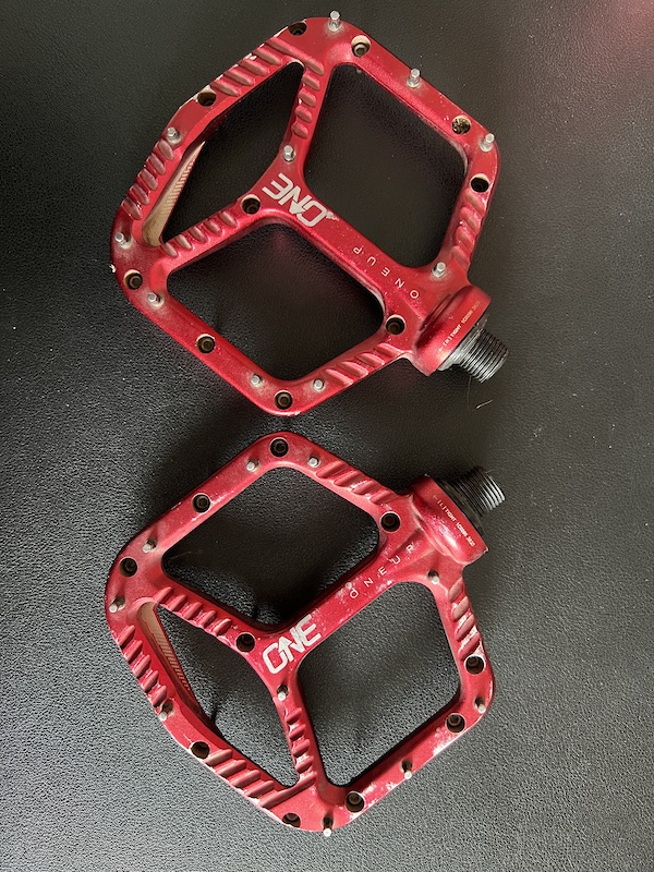 2021 OneUp Aluminum Pedals - Red For Sale