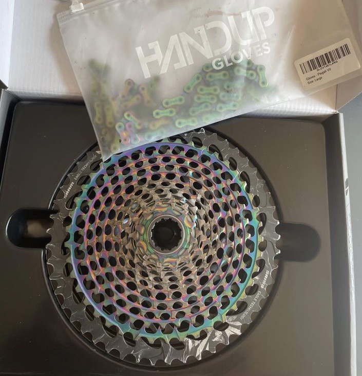 2021 Sram XX1 Rainbow cassette + chain 10-50t REDUCED For Sale