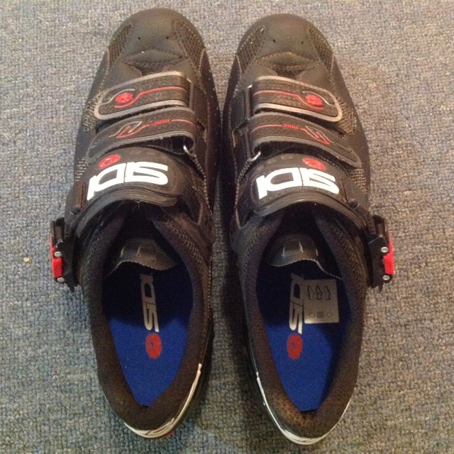 SIDI 5-PRO MTN BIKE SHOES 42.5 BLACK For Sale