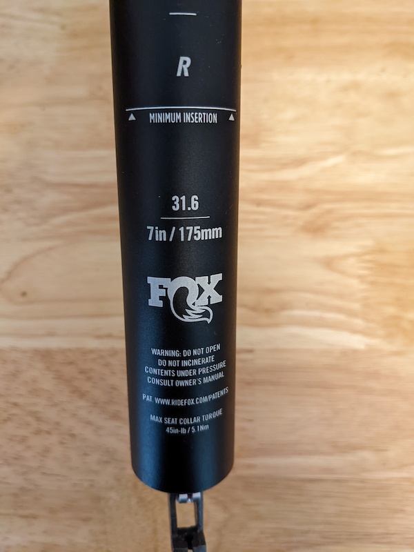 2022 Fox Factory Transfer 31.6 dia 175mm For Sale