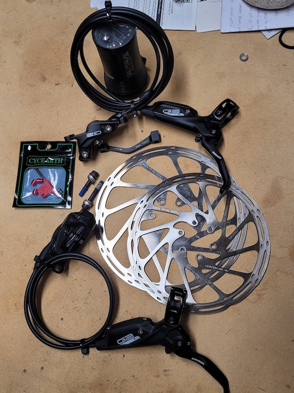 2022 New take off SRAM GUIDE R 4 piston F&R w/ rotors For Sale