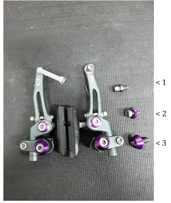 NOS Cantilever 3DV Purple Washer Kit (x4) SHIPPED For Sale