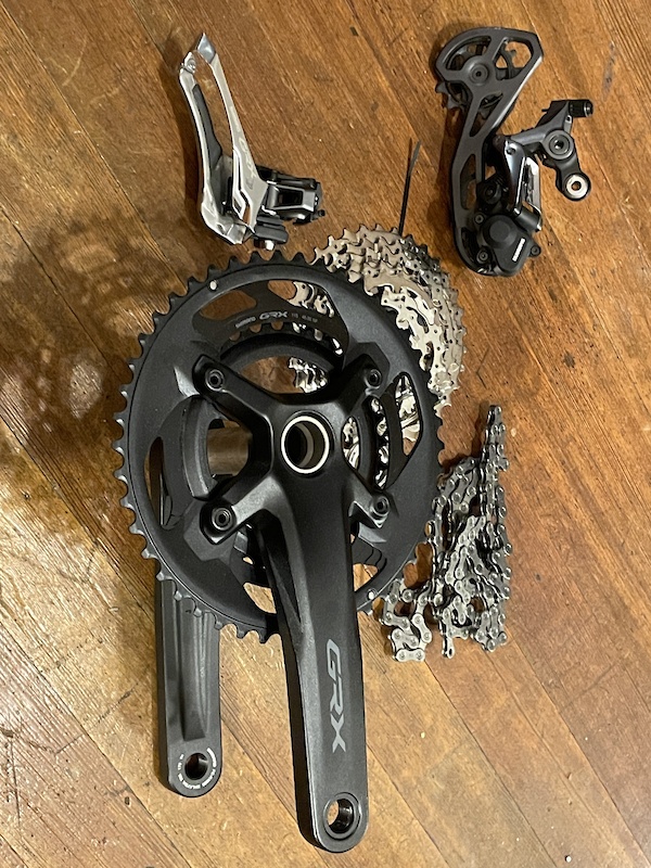 Shimano GRX 2x11 drivetrain *no shifters* For Sale