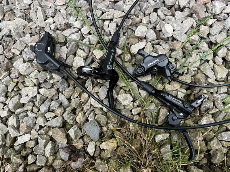 2020 Shimano MT-520 calipers and levers - front and rear For Sale