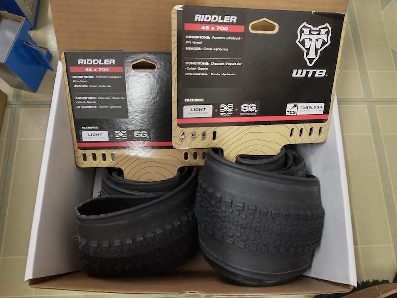 2021 2 x WTB Riddler 700x45c TCS SG2 For Sale